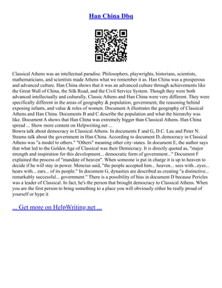 Han China Dbq | PDF