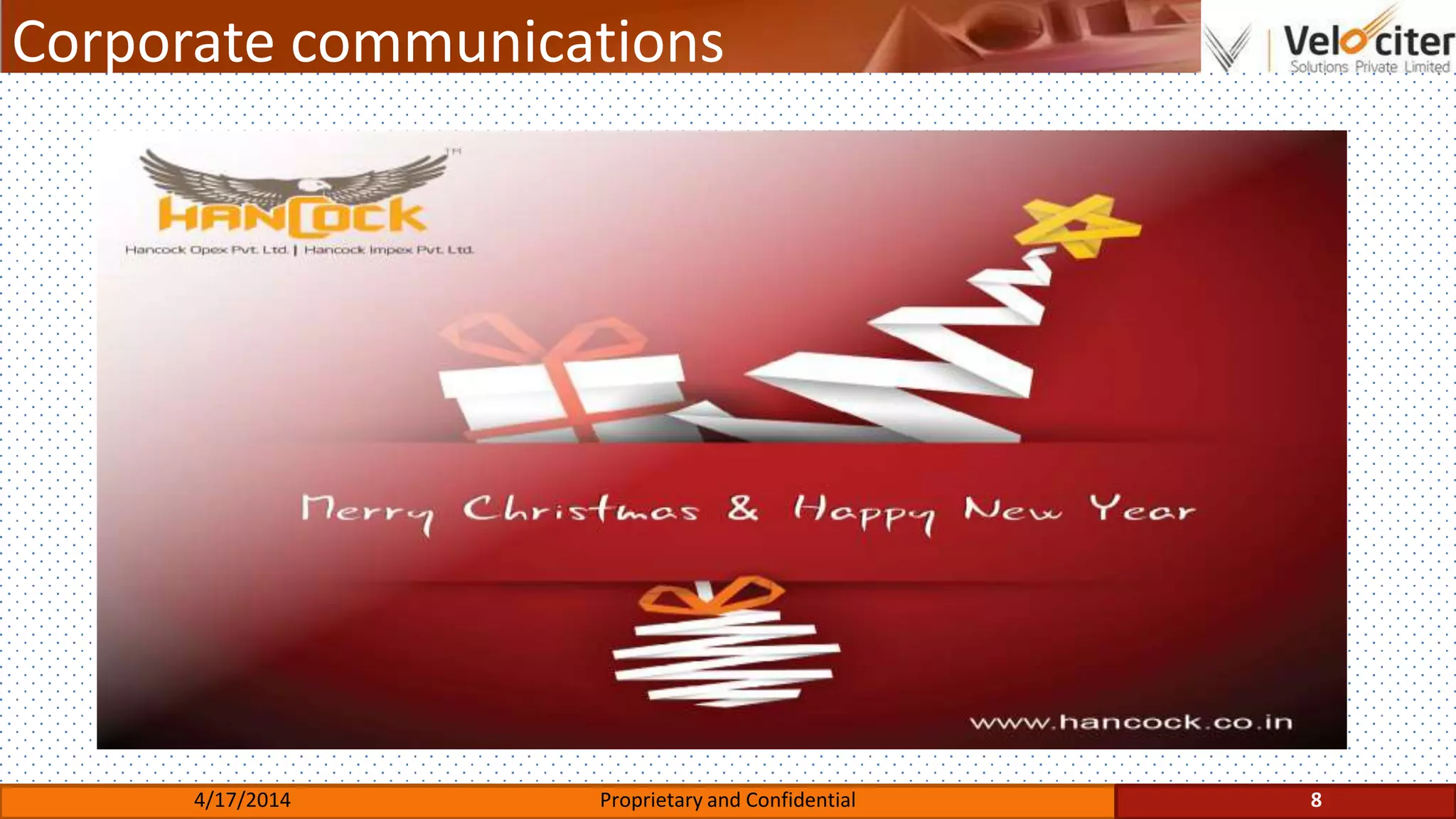 Velociter Case Studies (Hancock) | PPT