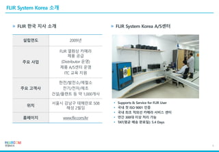 한컴MDS_FLIR 열화상 카메라 주요 제품 소개 | PDF