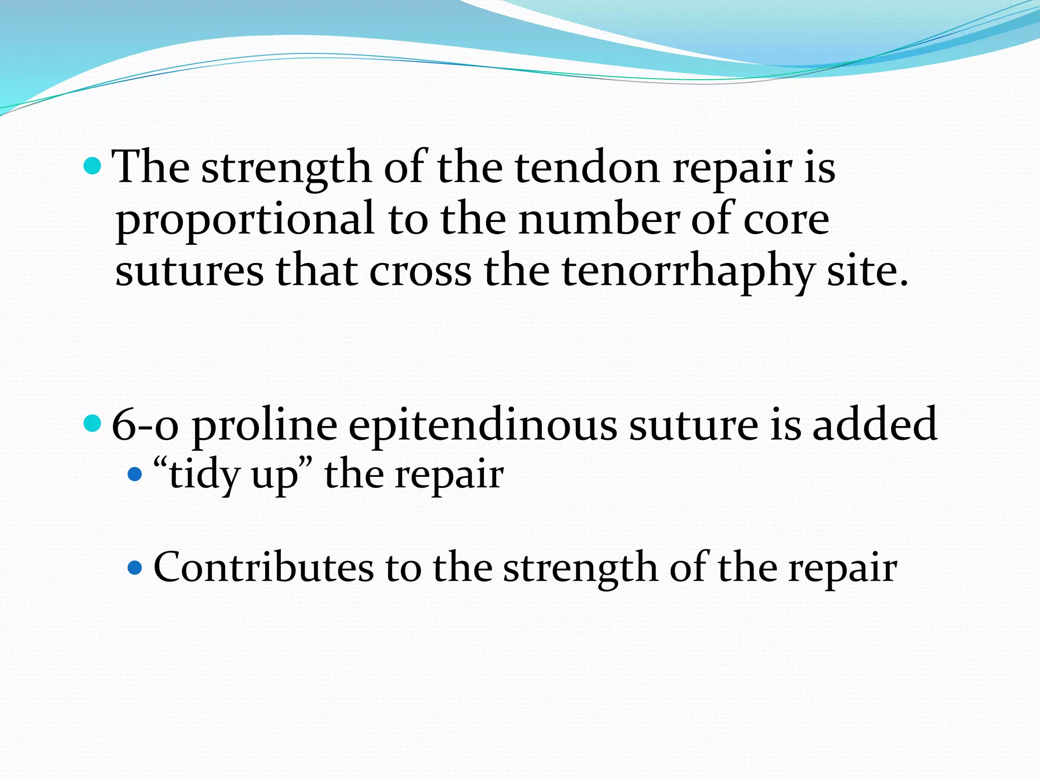 Tendon injuries of hand | PPTX