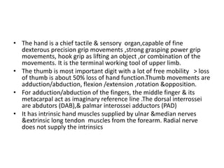 Anatomy of the Hand By Dr. G kamau | PPTX