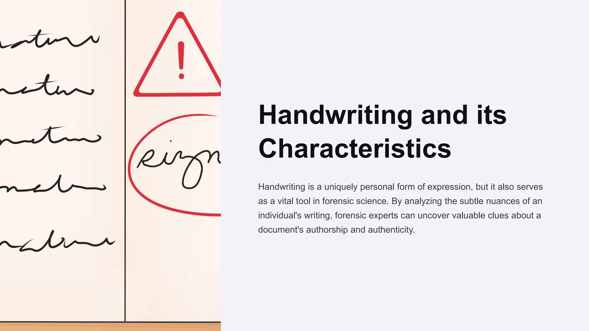 Handwriting and its Characteristics.pptx