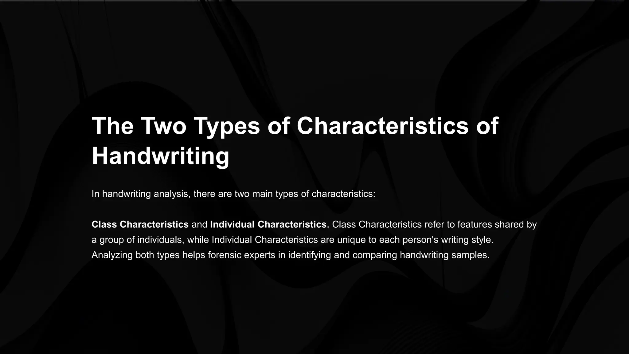 Handwriting and its Characteristics.pptx
