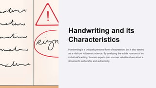 Handwriting and its Characteristics.pptx