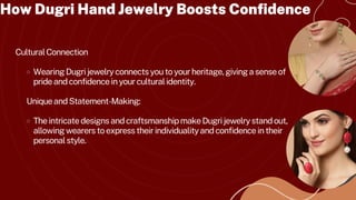 Dugri Hand Jewellery indian craftmanship | PPT