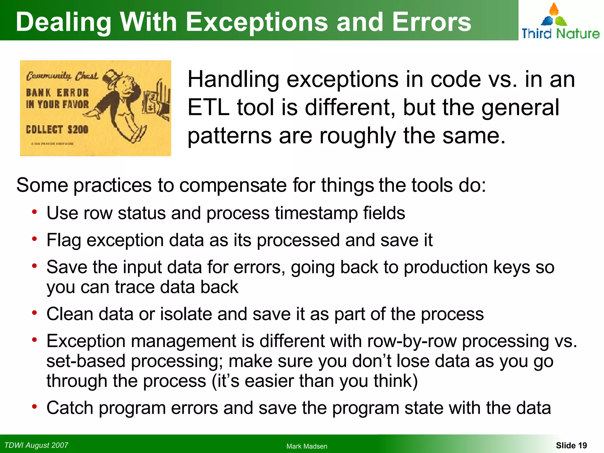 Hand Coding Etl Scenarios And Challenges Ppt