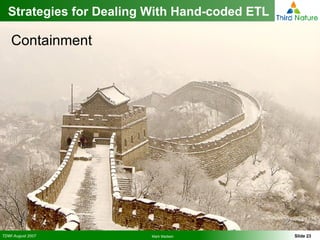 Hand Coding ETL Scenarios and Challenges | PPT