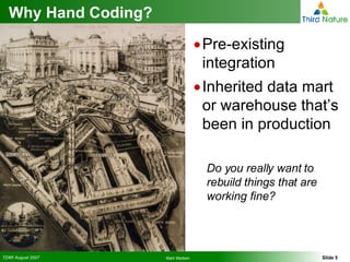 Hand Coding ETL Scenarios and Challenges | PPT