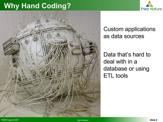 Hand Coding Etl Scenarios And Challenges Ppt