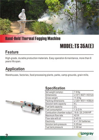 Hand Held Thermal Fogging Machine | PDF