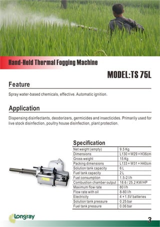 Hand Held Thermal Fogging Machine | PDF