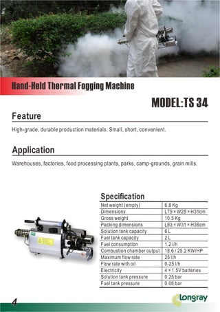 Hand Held Thermal Fogging Machine | PDF