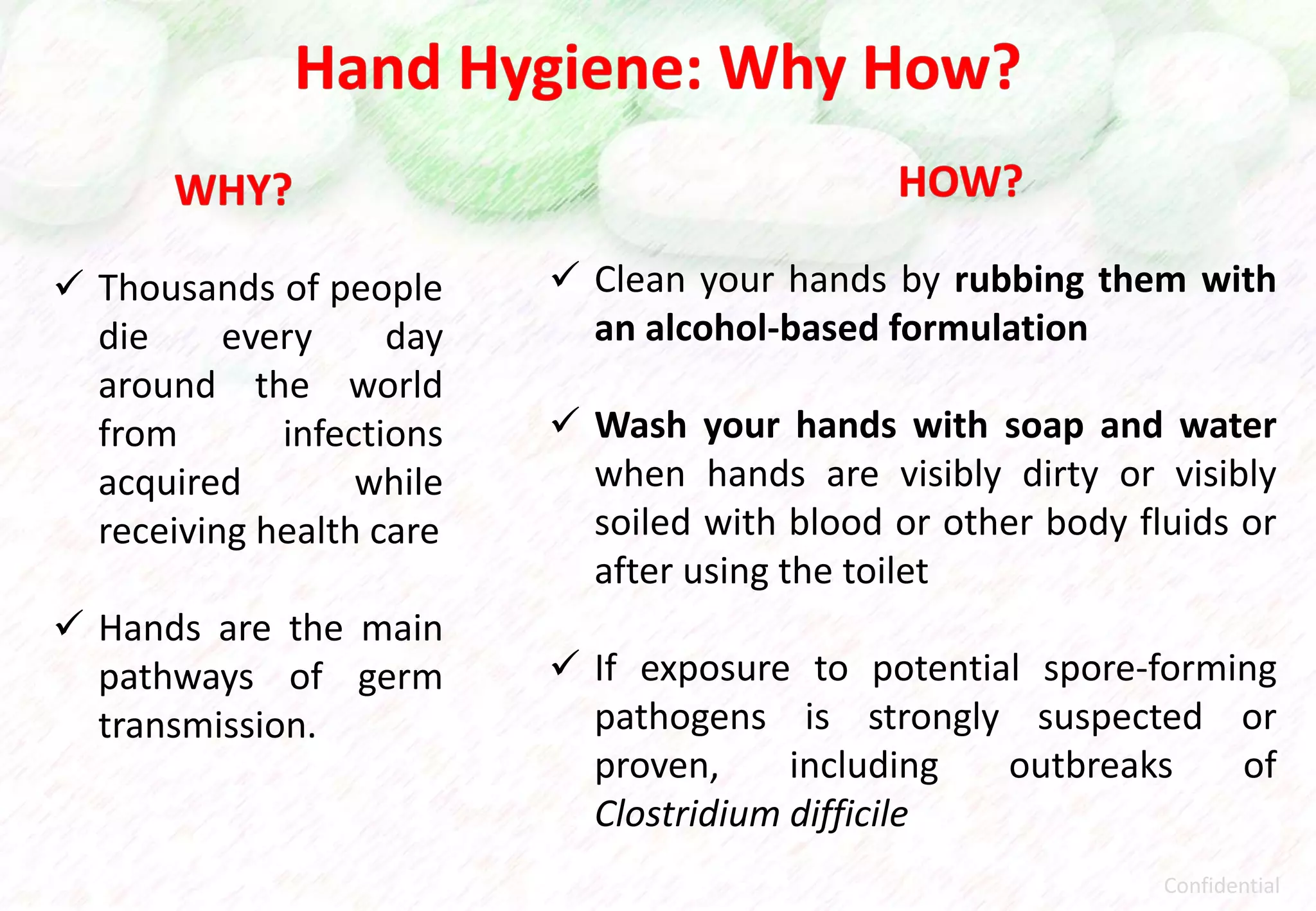 Proper Hand hygiene guidelines | PPTX