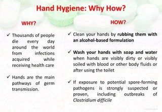 Proper Hand hygiene guidelines | PPTX