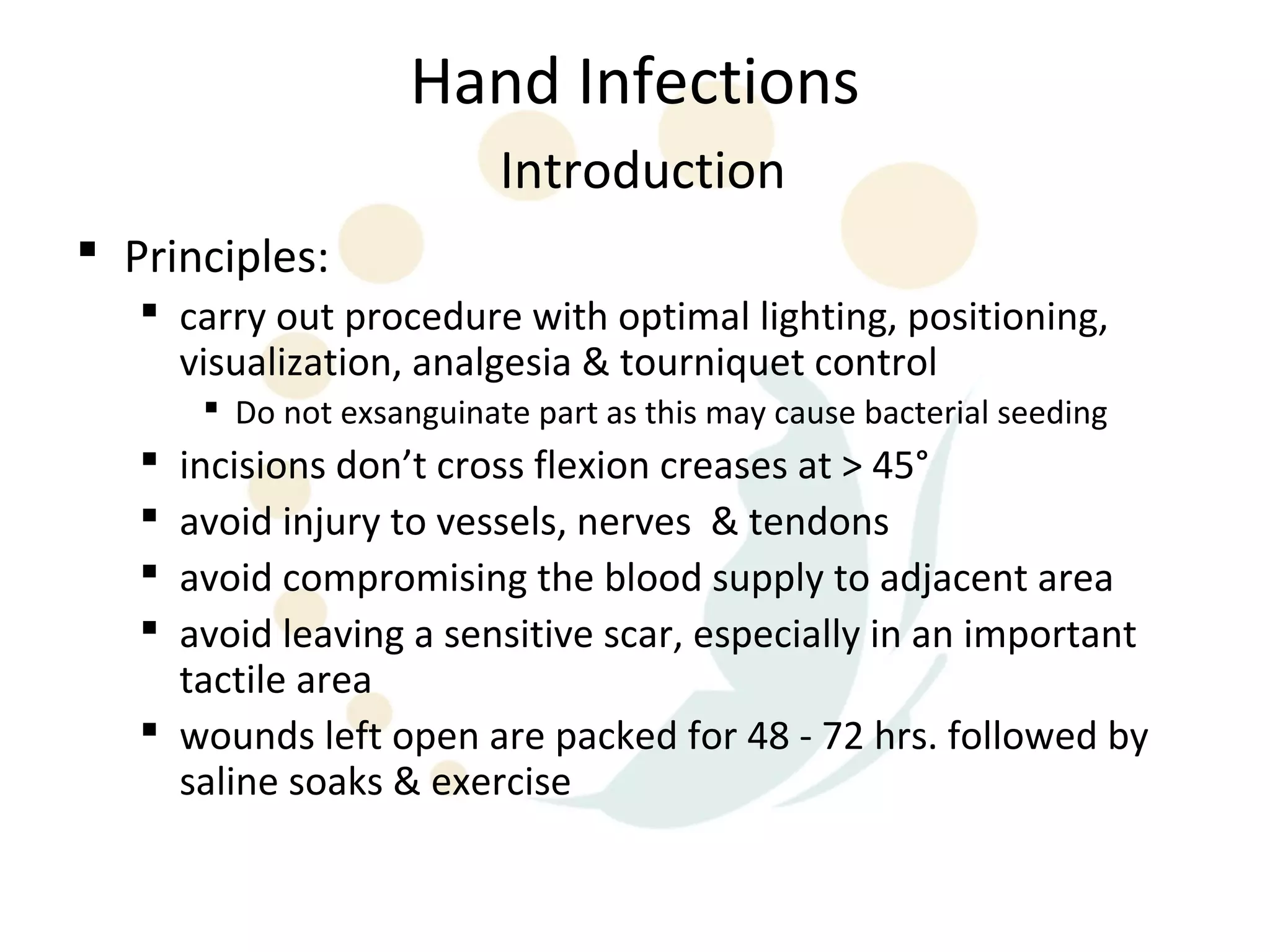 Hand infections | PPT