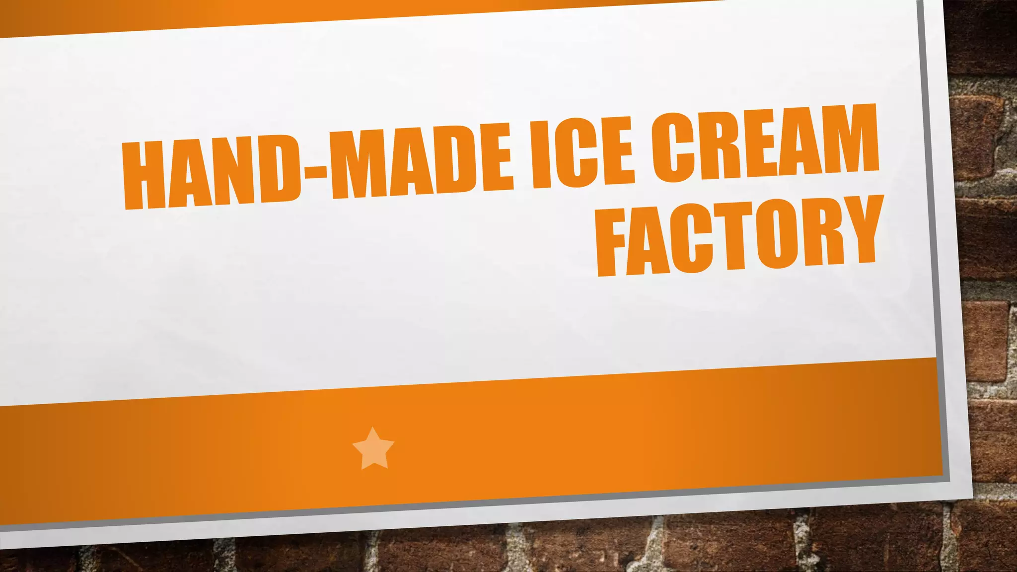 Hand made ice cream | PPTX