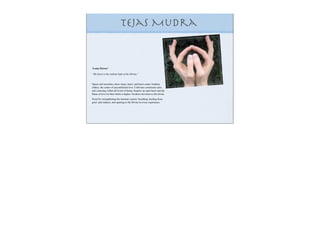 Therapeutic Hand Mudras for benefit of all | PDF