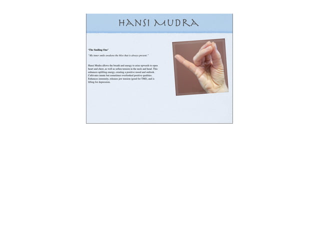 Therapeutic Hand Mudras for benefit of all | PPT