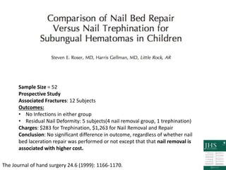 Fingertip injuries | PPTX