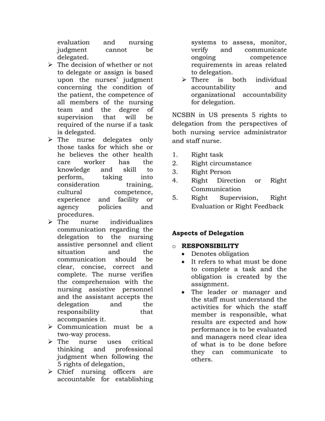 Hand outs for delegation | DOCX | Law