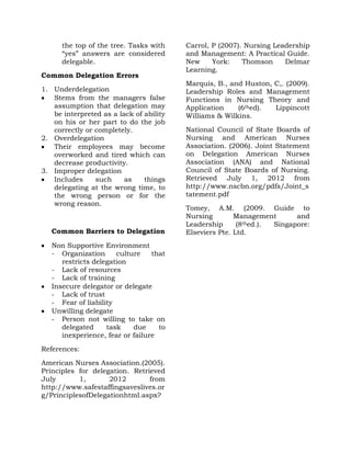 Hand outs for delegation | DOCX | Law