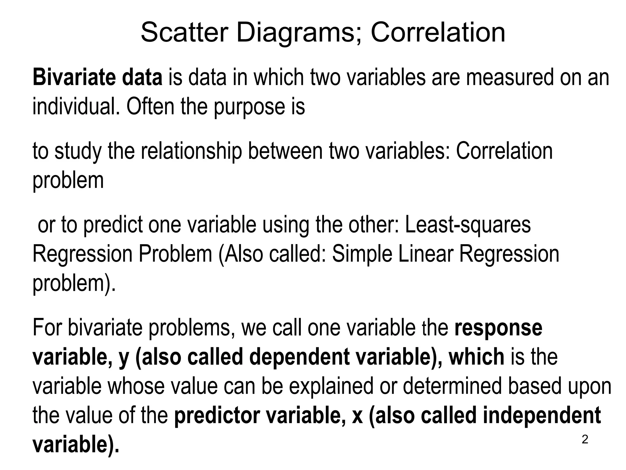 Describing the Relation Between Two Variables | PPT