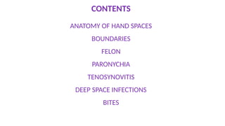 A BRIEF PRESENTION ON HAND AND HAND INFECTIONS | PPTX