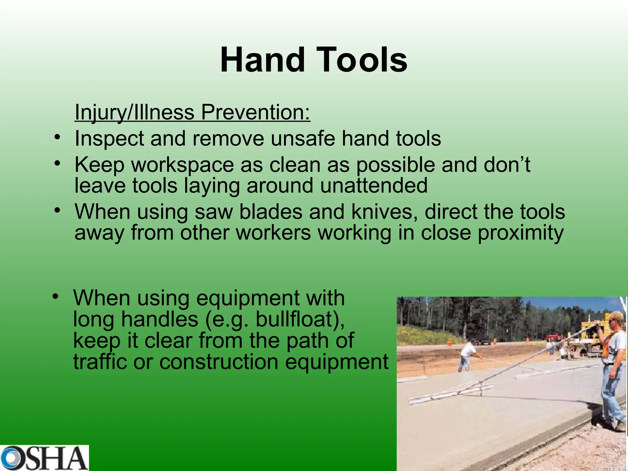 HAND AND POWER TOOLS, Safety Health and Environment | PPT