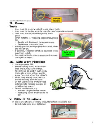 Hand and power tool safety | DOCX