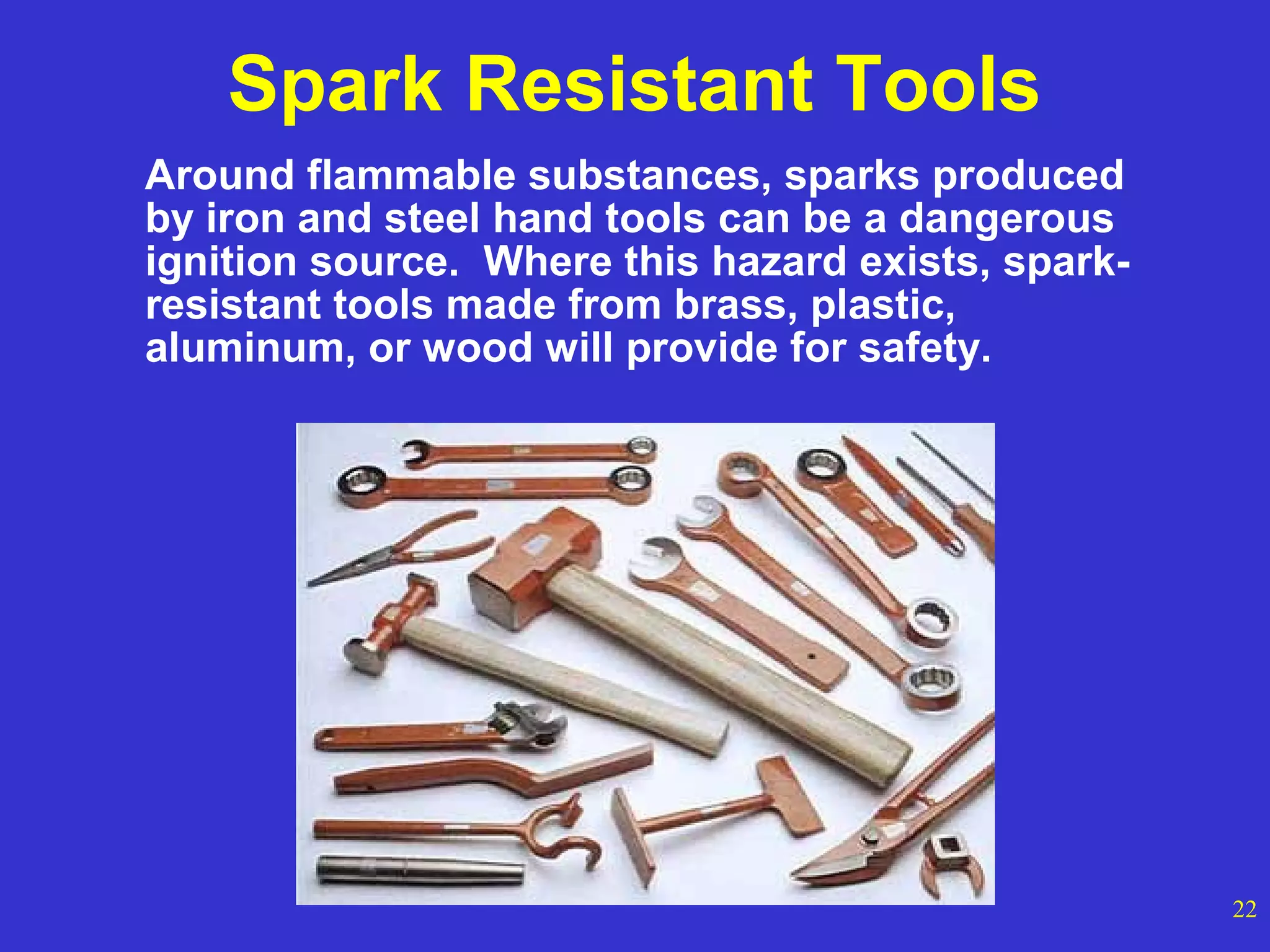 Hand and power tool safety power point | PPT