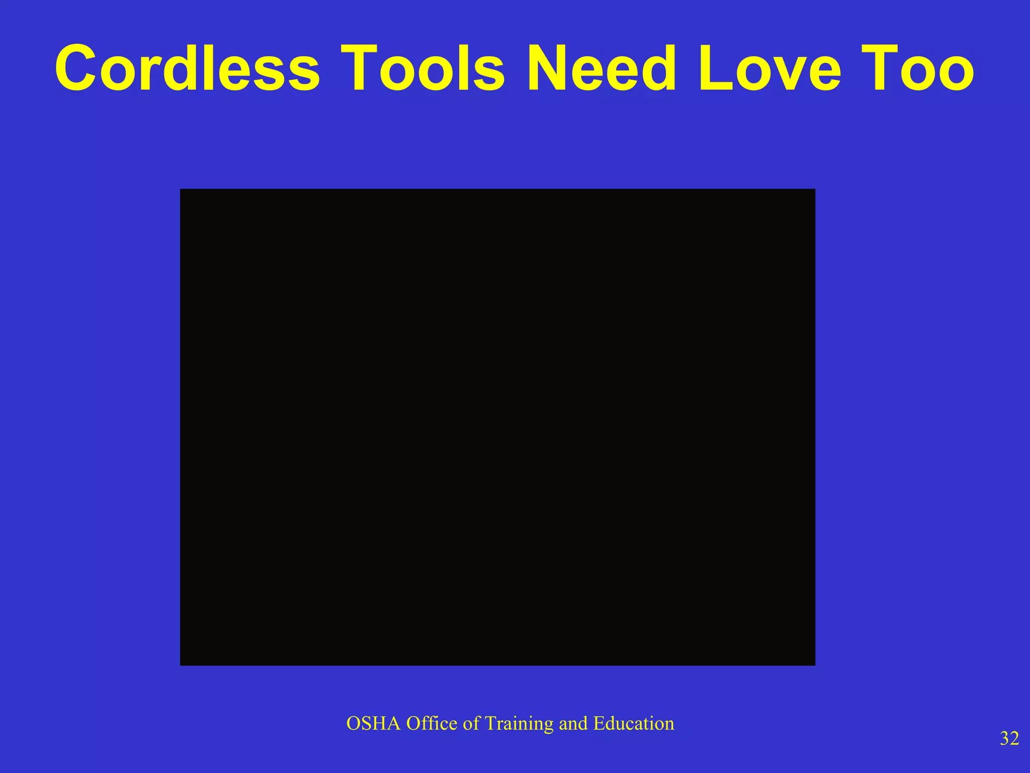 Hand and power tool safety power point | PPT