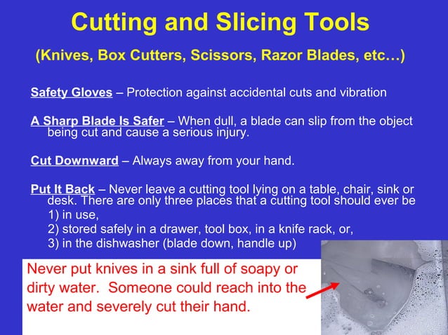 Hand and power tool safety power point | PPT | First Aid | Injuries