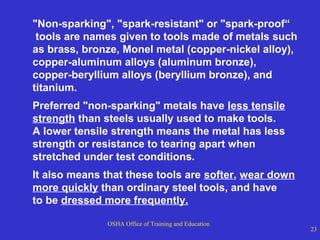 Hand and power tool safety power point | PPT