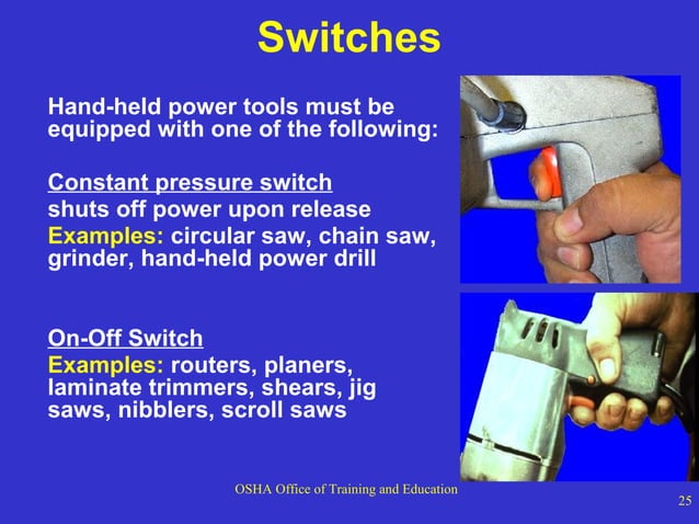 Hand and power tool safety power point | PPT | First Aid | Injuries