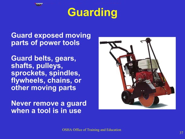 Hand and power tool safety power point | PPT | First Aid | Injuries