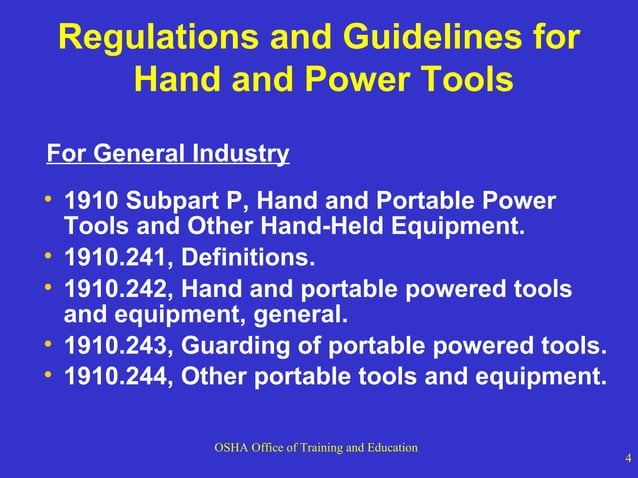 Hand and power tool safety power point | PPT | First Aid | Injuries