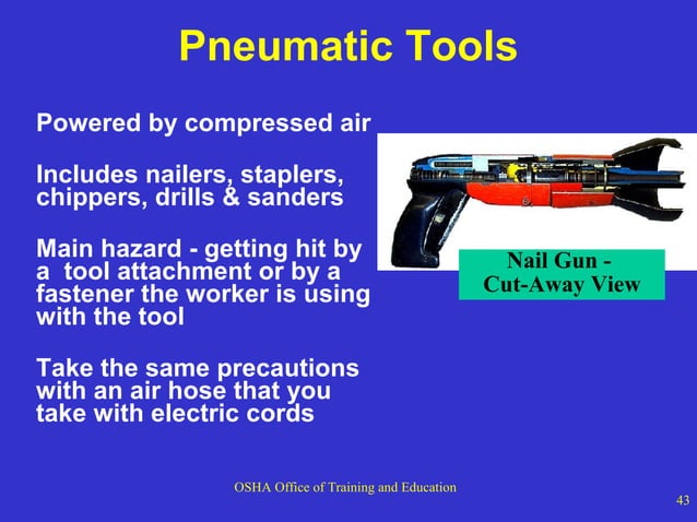Hand and power tool safety power point | PPT | First Aid | Injuries