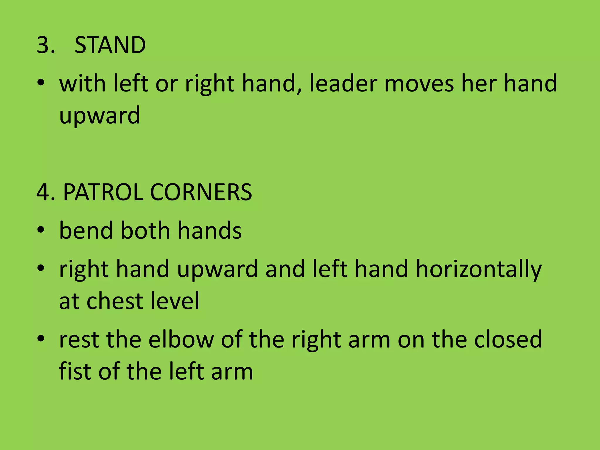 Hand and whistle signals | PPTX