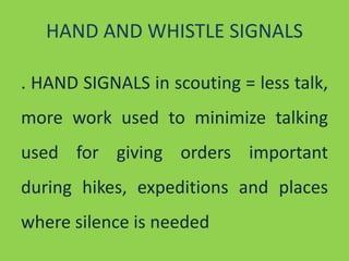 Hand and whistle signals | PPTX