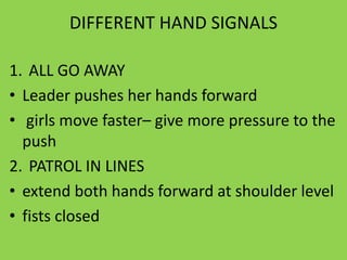 Hand and whistle signals | PPTX