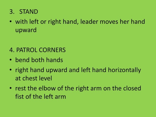 Hand and whistle signals | PPTX