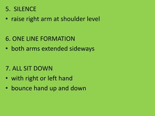 Hand and whistle signals | PPTX