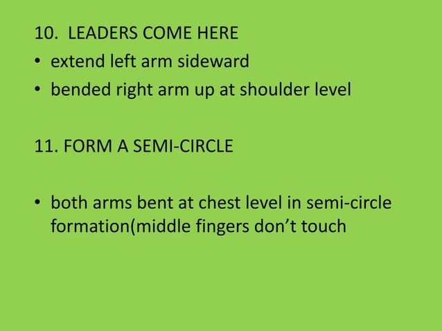 Hand and whistle signals | PPTX