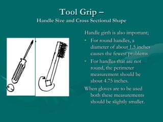 Hand Arm and Tool Safety | PPSX