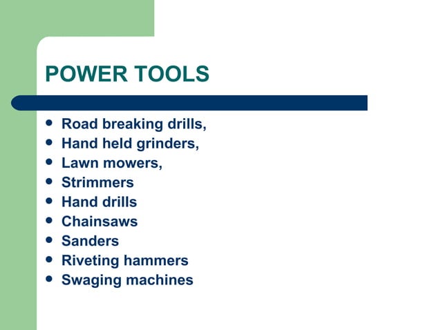 Hand, Arm, Vibration Syndrome By J Mc Cann | PPT