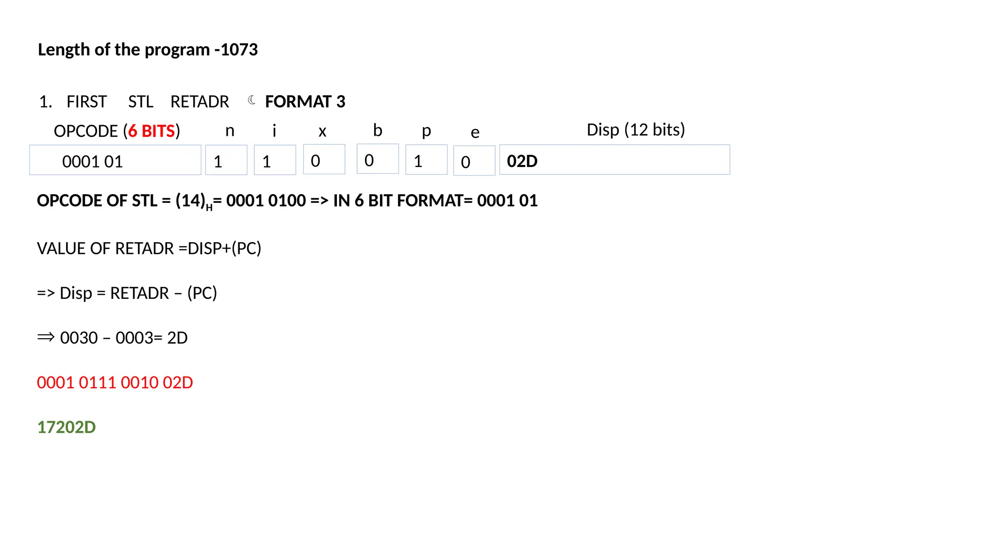 hand assembly of sic/xe architecture is explained in this | PPT