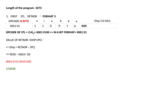 hand assembly of sic/xe architecture is explained in this | PPT