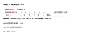 hand assembly of sic/xe architecture is explained in this | PPT