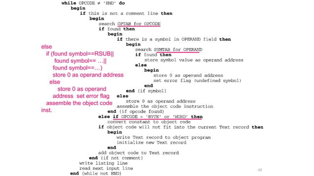 hand assembly of sic/xe architecture is explained in this | PPT