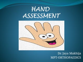 HAND assessment physiotherapy........... | PPT